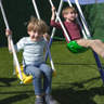 Sportspower Park Ridge Metal Swing Set With 2 Swings, Standing Swing, 2 ...