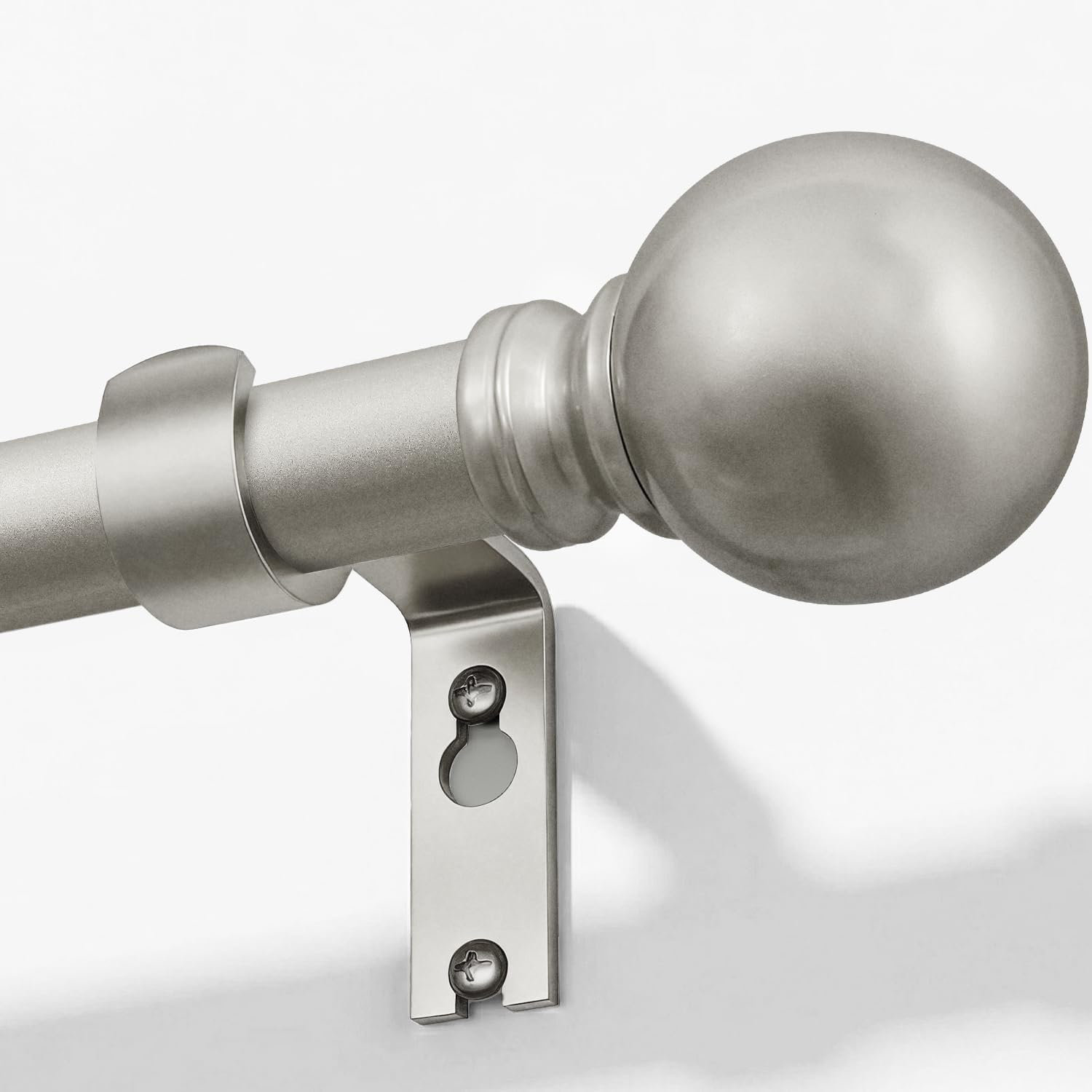 Symple Stuff Curtain Rods for Windows 72 to 144 Inches, Heavy Duty ...