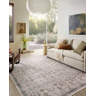 Bungalow Rose Aaronley Machine Washable Ivory / Stone Area Rug ...