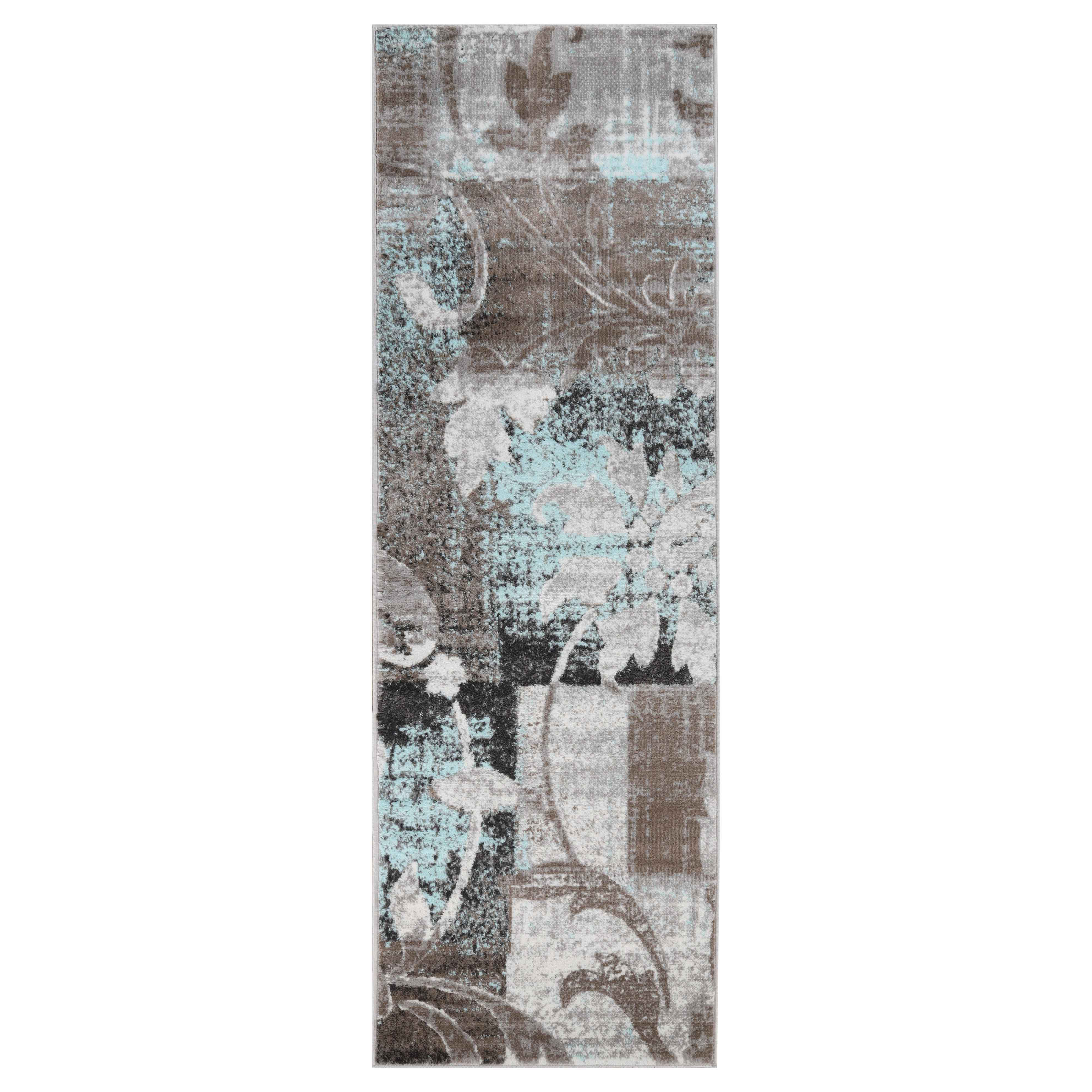 Winston Porter Rotonya Floral Area Rug in Chocolate & Reviews | Wayfair