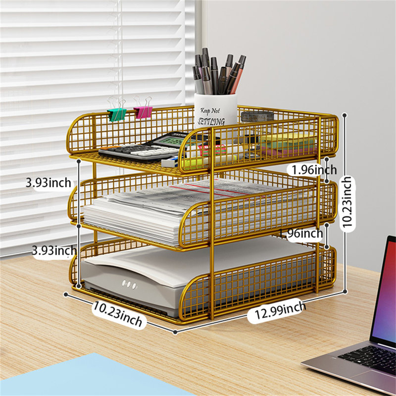 Everly Quinn Archlebov Metal File Organizer | Wayfair