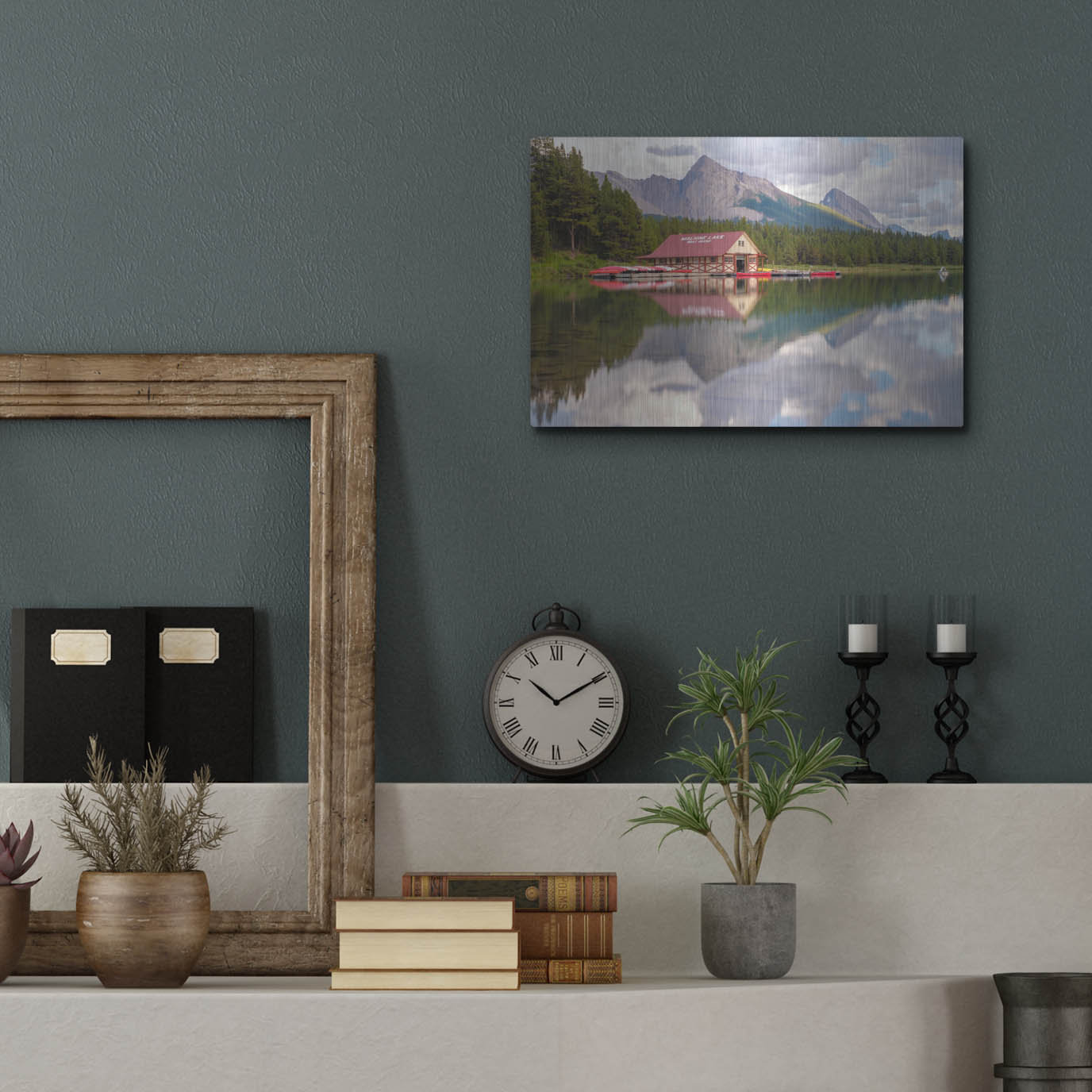 Millwood Pines «Maligne Lake 2» par Joe Reimer, art mural en métal ...