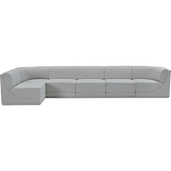 Wrought Studio™ Izick 6 - Piece Upholstered Sectional | Wayfair