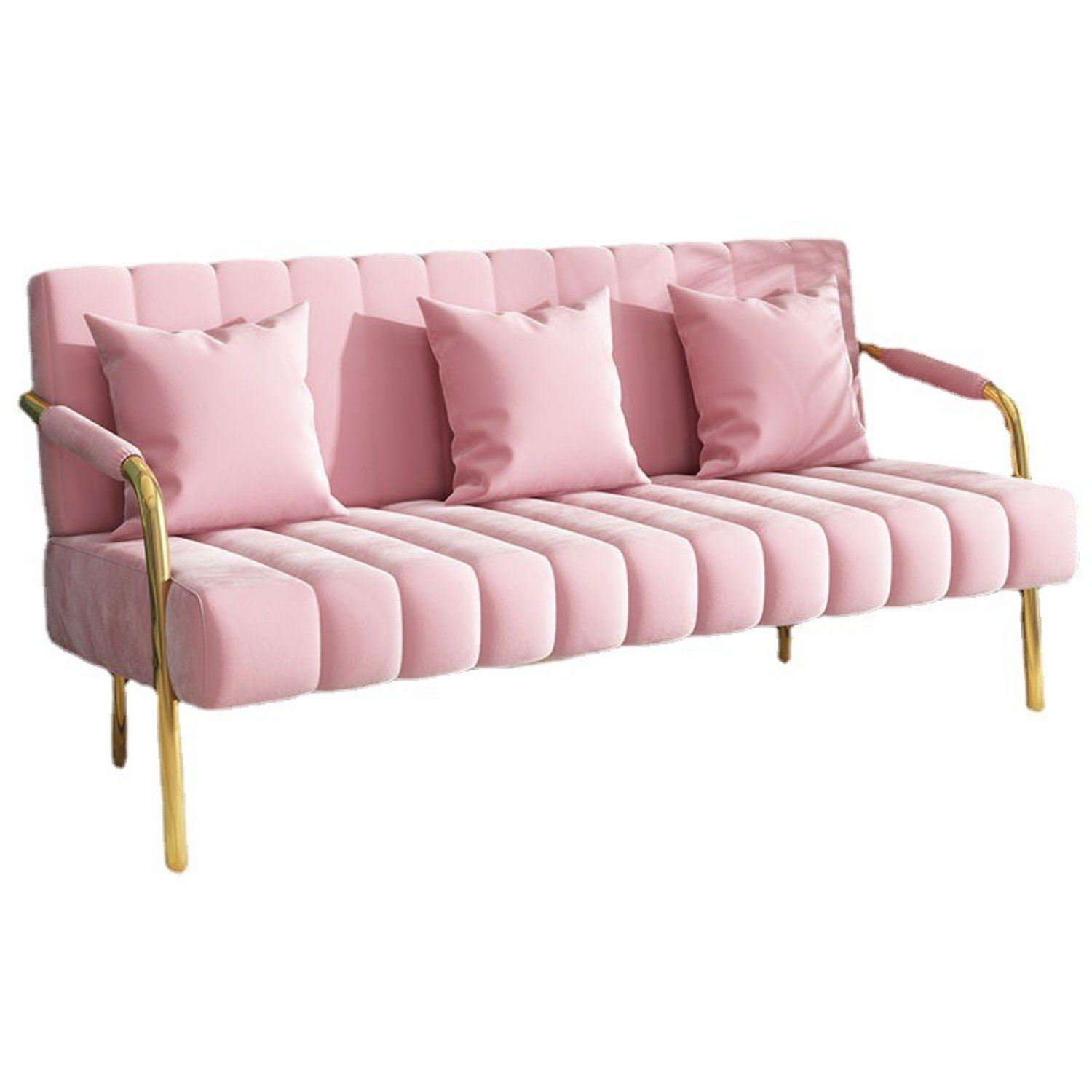 Mercer41 Farzona 47.24 Inch Mid Century Modern Sofa, Velvet Loveseat, Velvet Sofa For Living ...