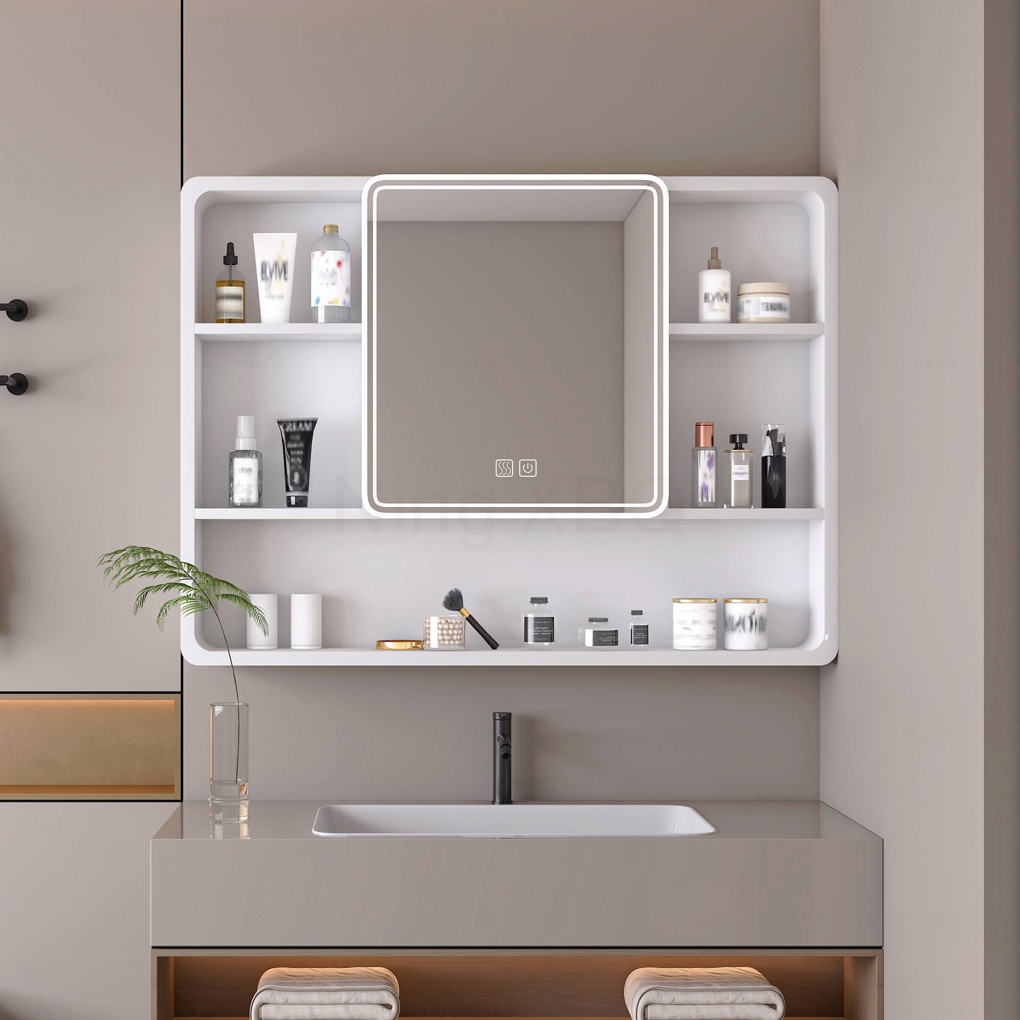 Ebern Designs Aluminium Medicine Cabinet Mirror, 35 X 28 Inches ...