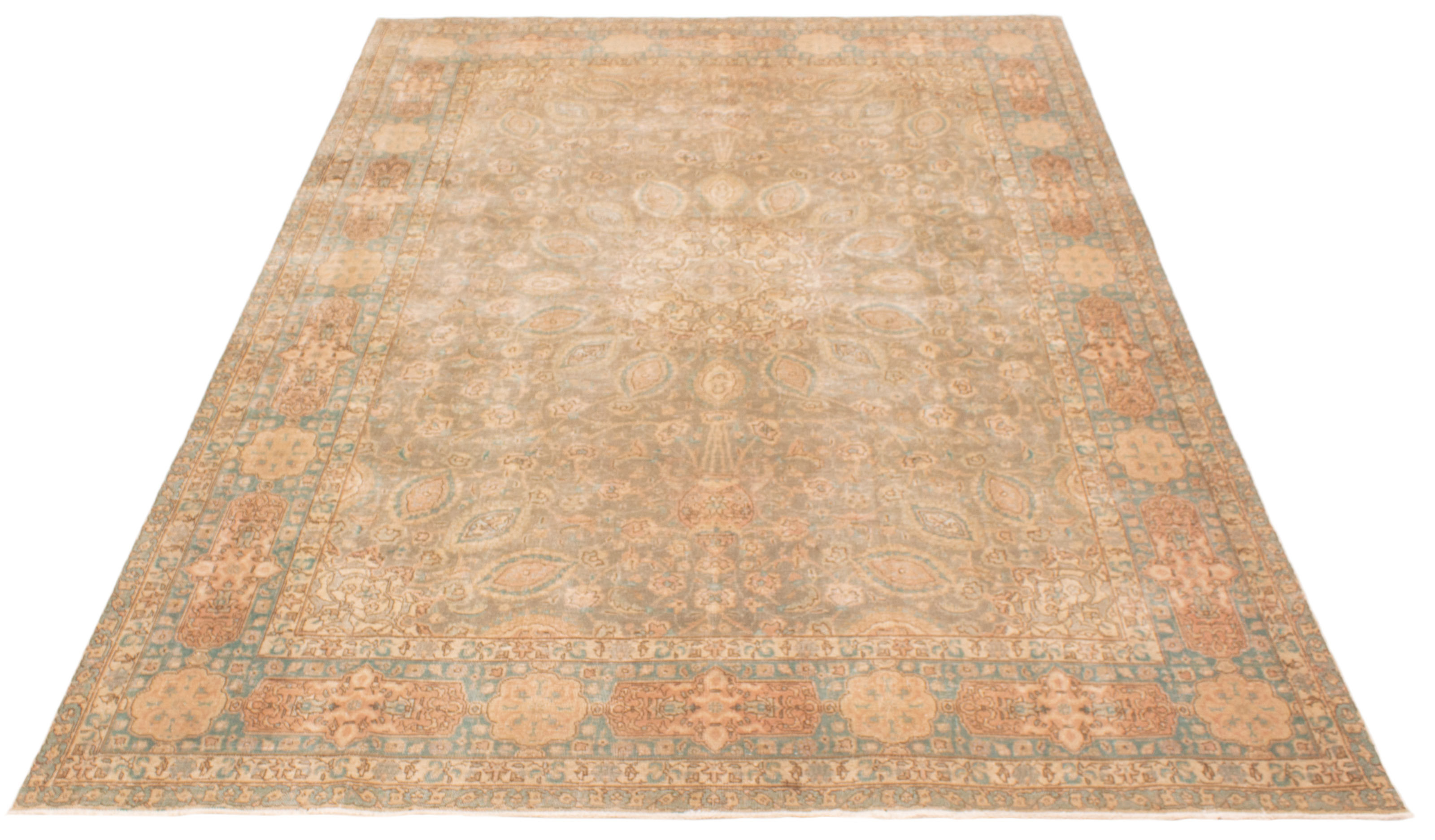 Isabelline Saar One-of-a-Kind 7'9" X 11'3" 1990s Wool Area Rug Tan ...