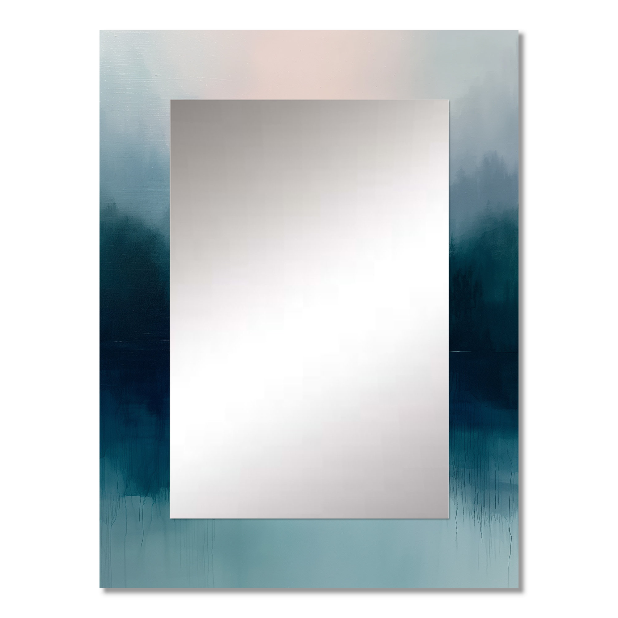 Dakota Fields Monochrome Grey blue Rainy mountain winter Days II - Lake ...