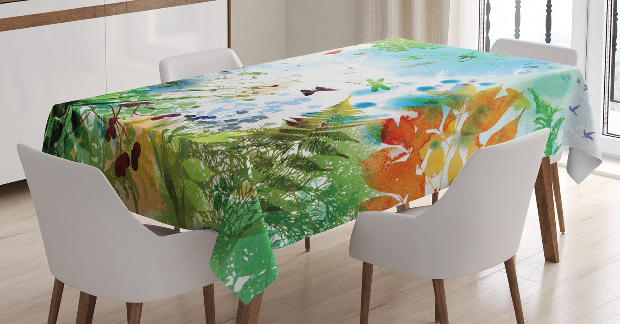 East Urban Home Dragonfly Tablecloth | Wayfair