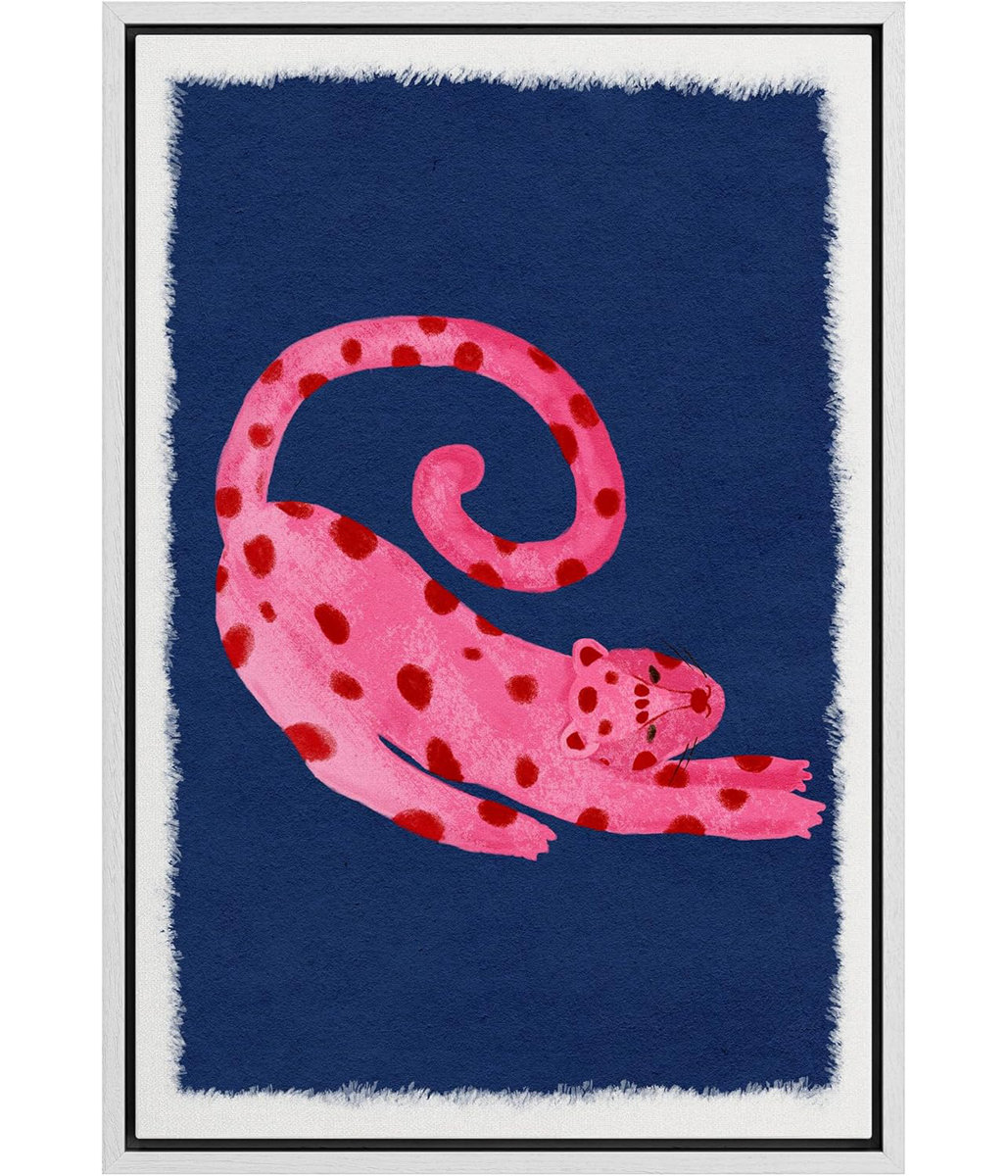 IDEA4WALL Bright Preppy Animals Hot Cheetah Cat Print Portrait Kid Room ...