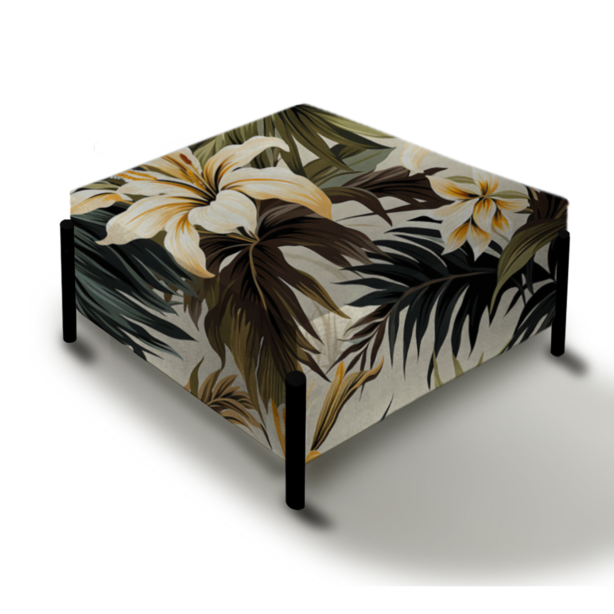 Design Art Coconut Grove Tropical Pattern - Tropical Large Square ...