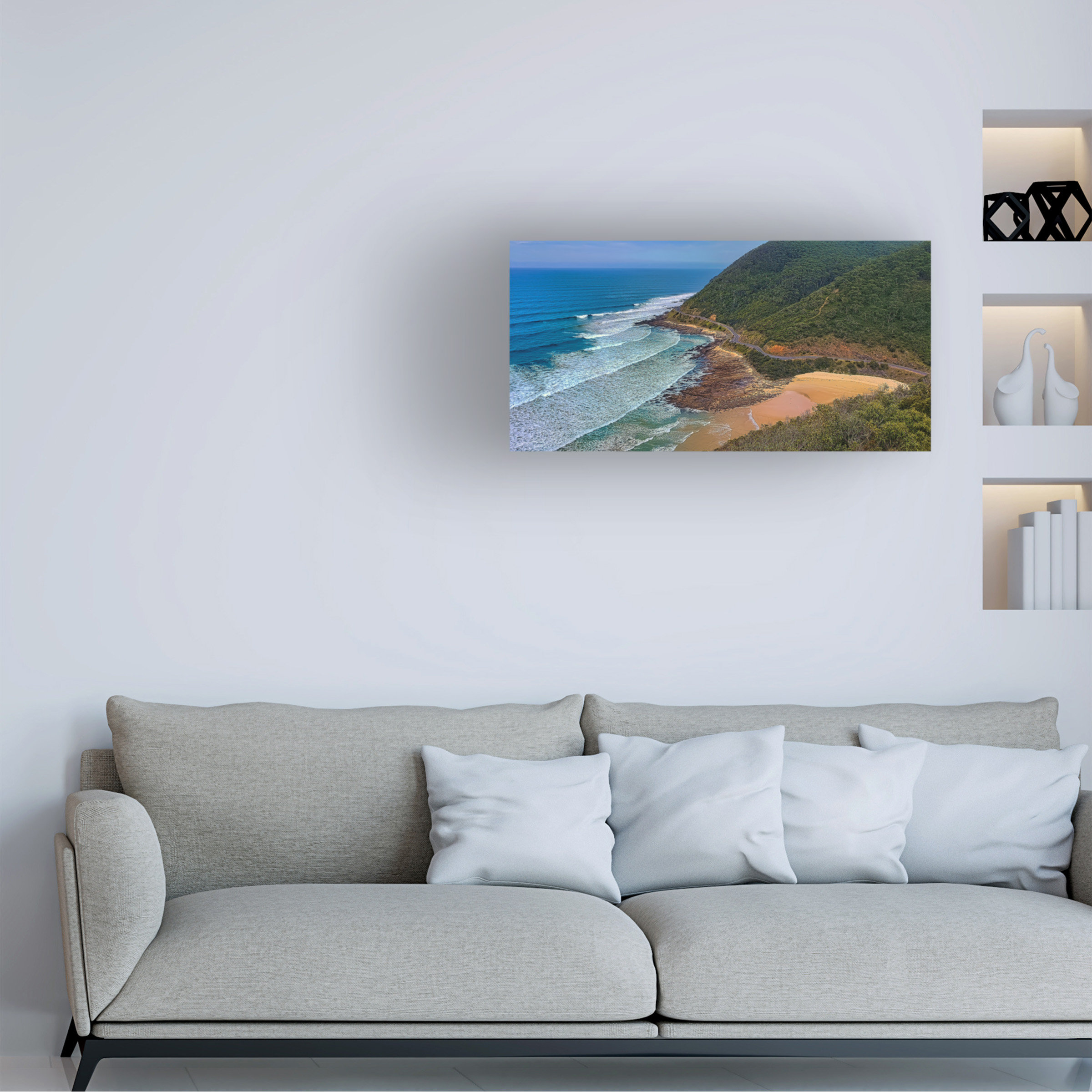 Rosecliff Heights Martin Fine Photography ''Beach Cliffs 06'' Canvas ...