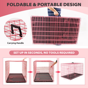Archie & Oscar™ Jorden Dog Crates For Large Dogs Folding Metal Wire ...
