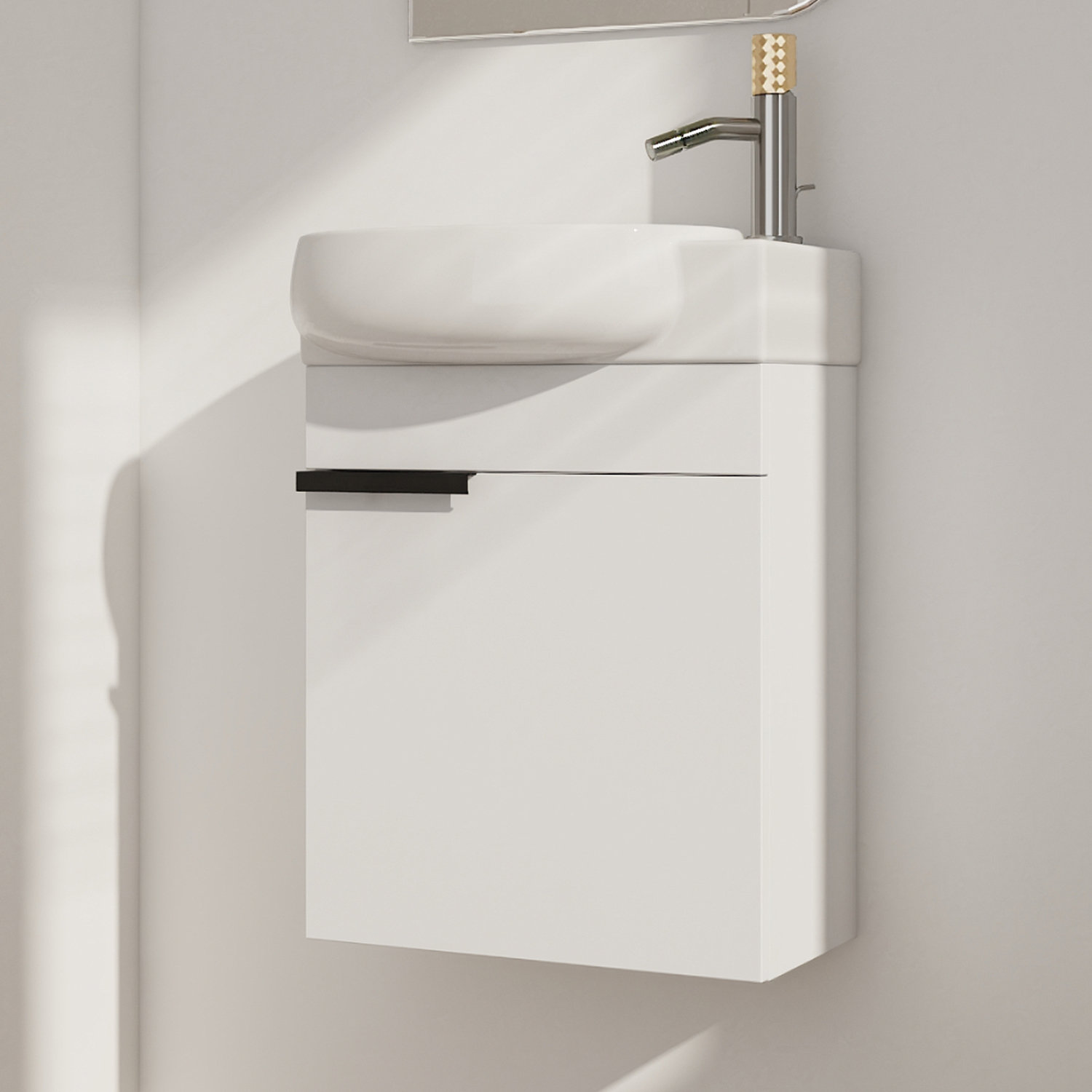 Ebern Designs Shontea 17" Wall-Mounted Single Bathroom Vanity Set | Wayfair