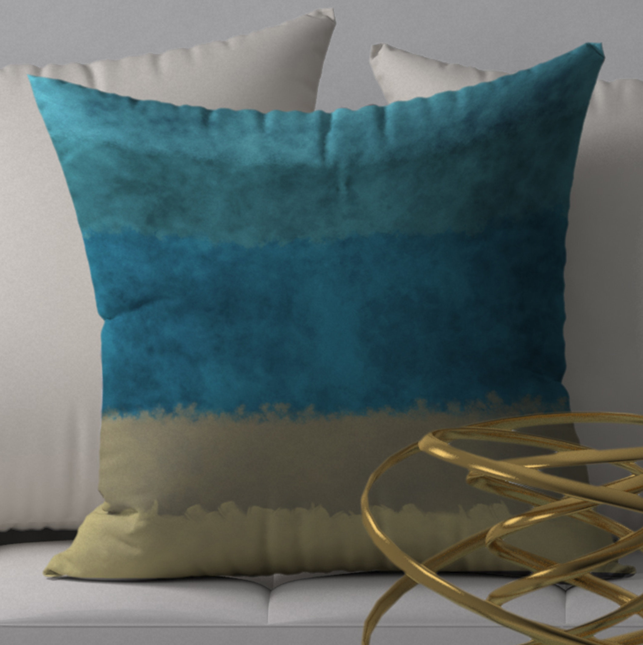 LeRoi Products Lucky Glamorous Decorative Square Pillow Cover & Insert ...