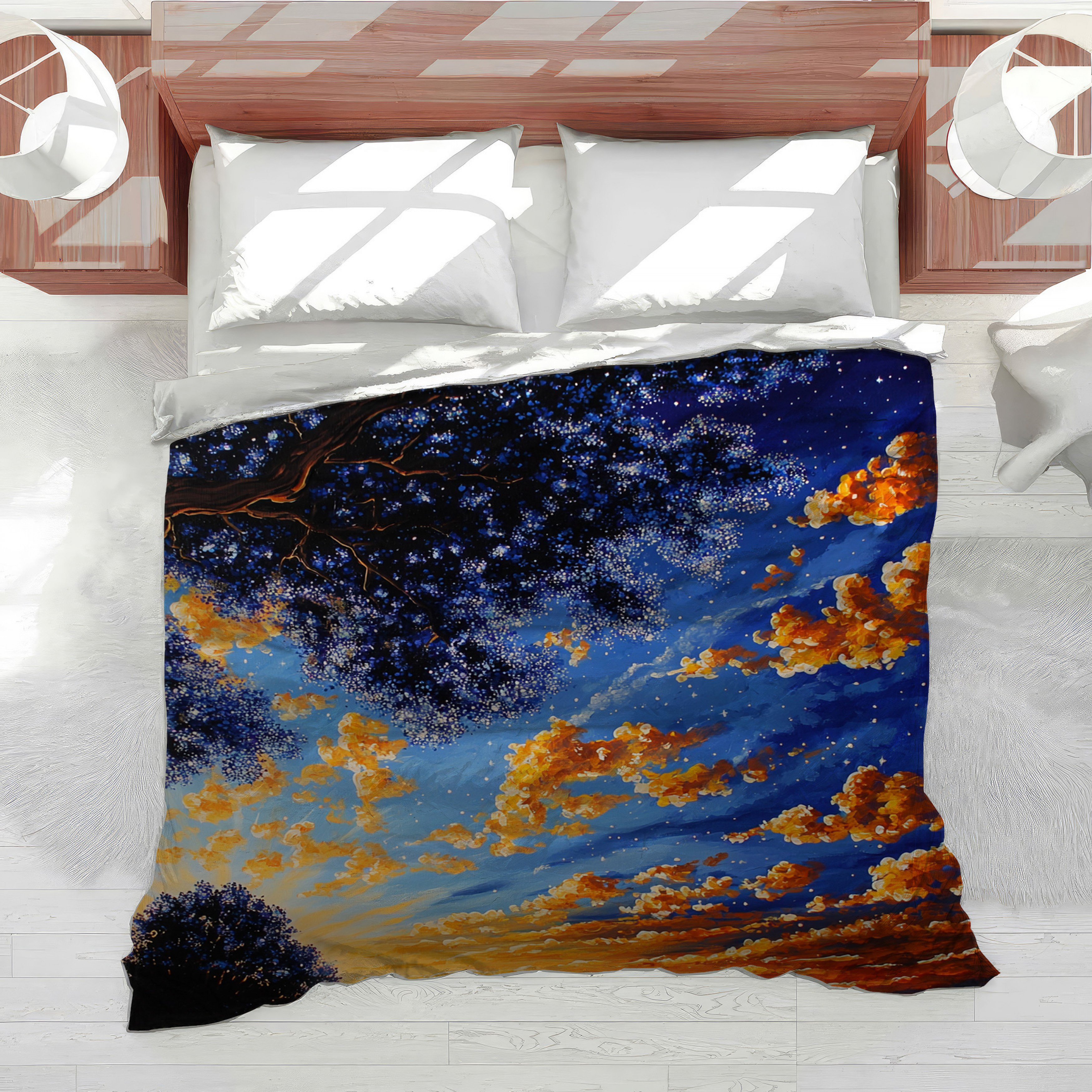 VisionDecor Starry Sky Bedding Night Comforter Dark Academia | Wayfair