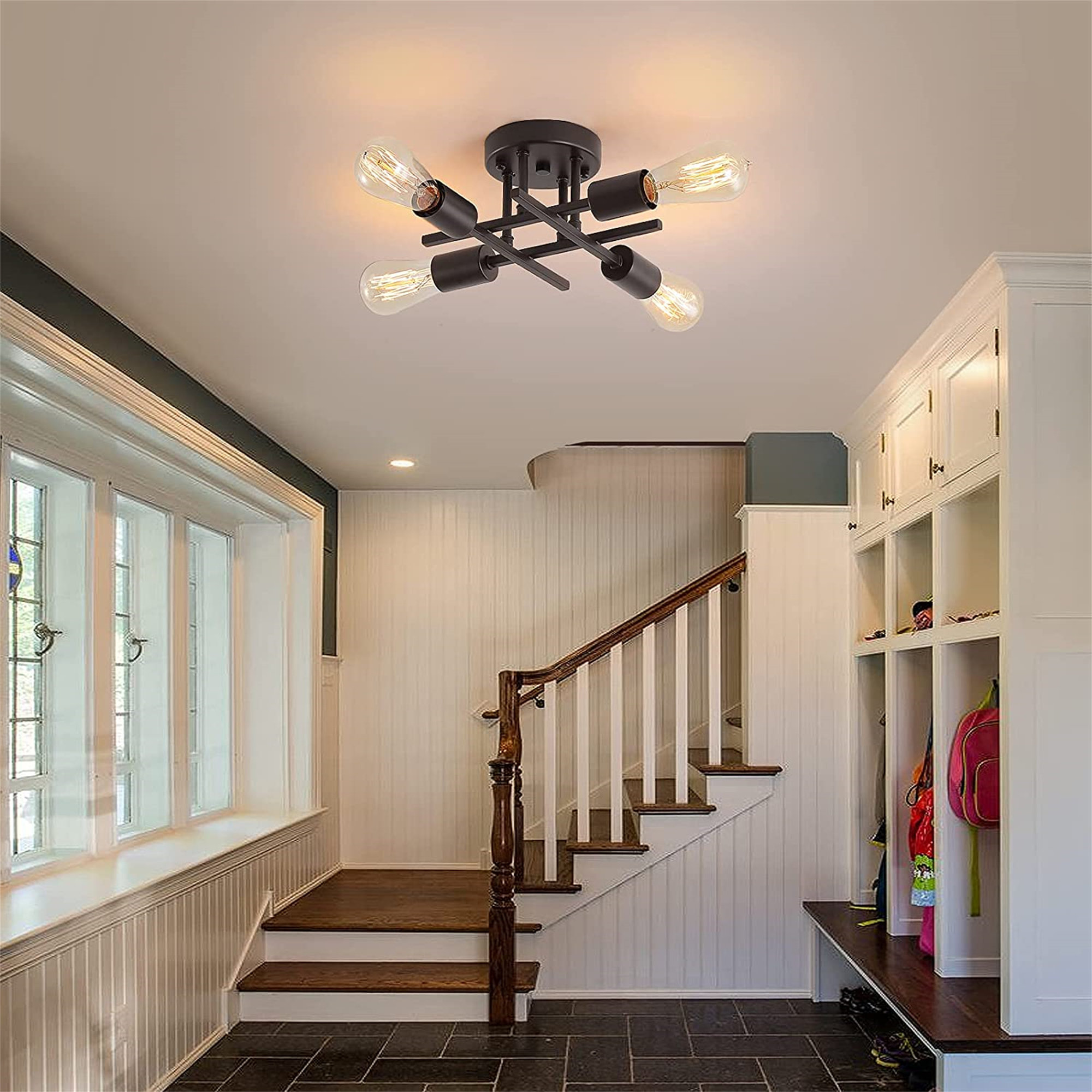 17 Stories 4-light Hallway Semi Flush Mount Ceiling Light (set Of 2 ...