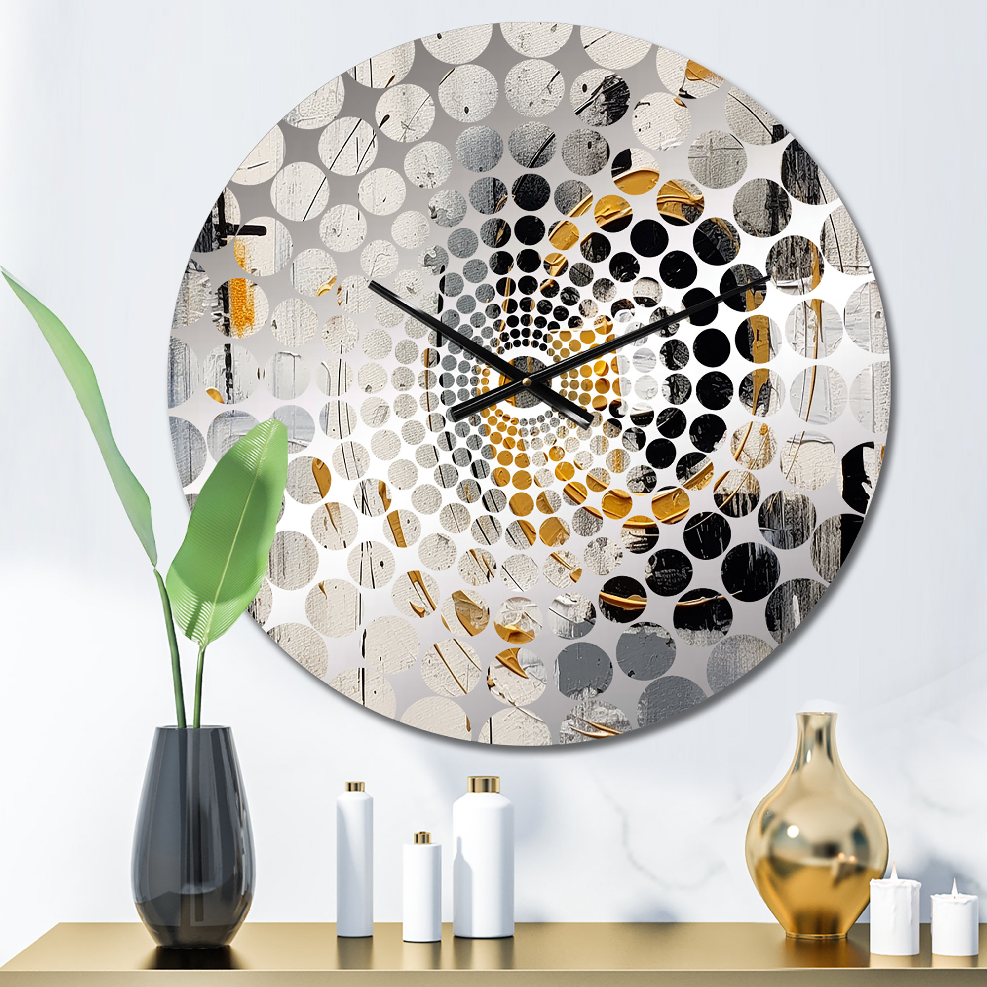 East Urban Home Wabanaki - Cubism Wall Clock | Wayfair