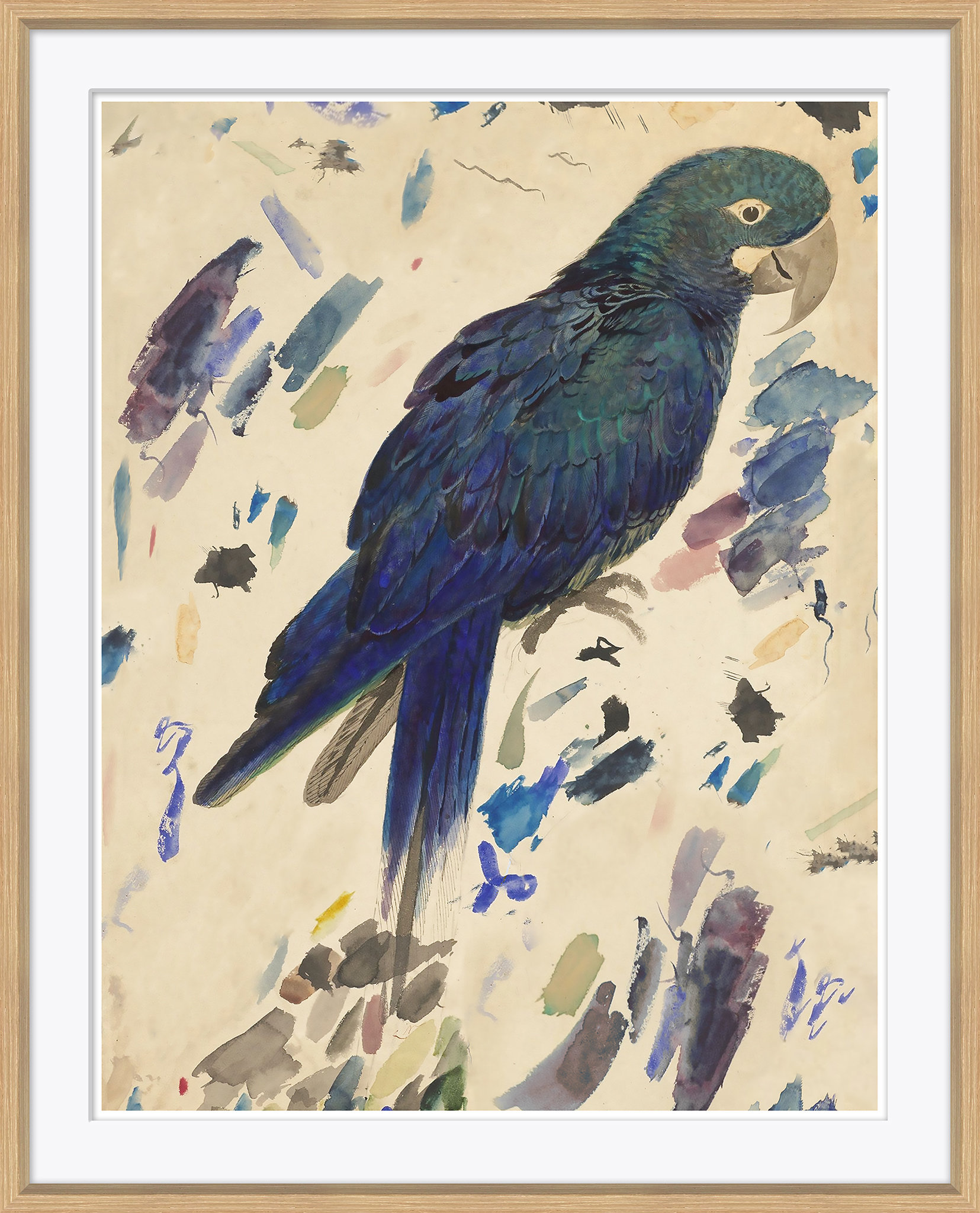Soicher Marin Watercolor Birds 1 - Picture Frame Painting on Paper ...