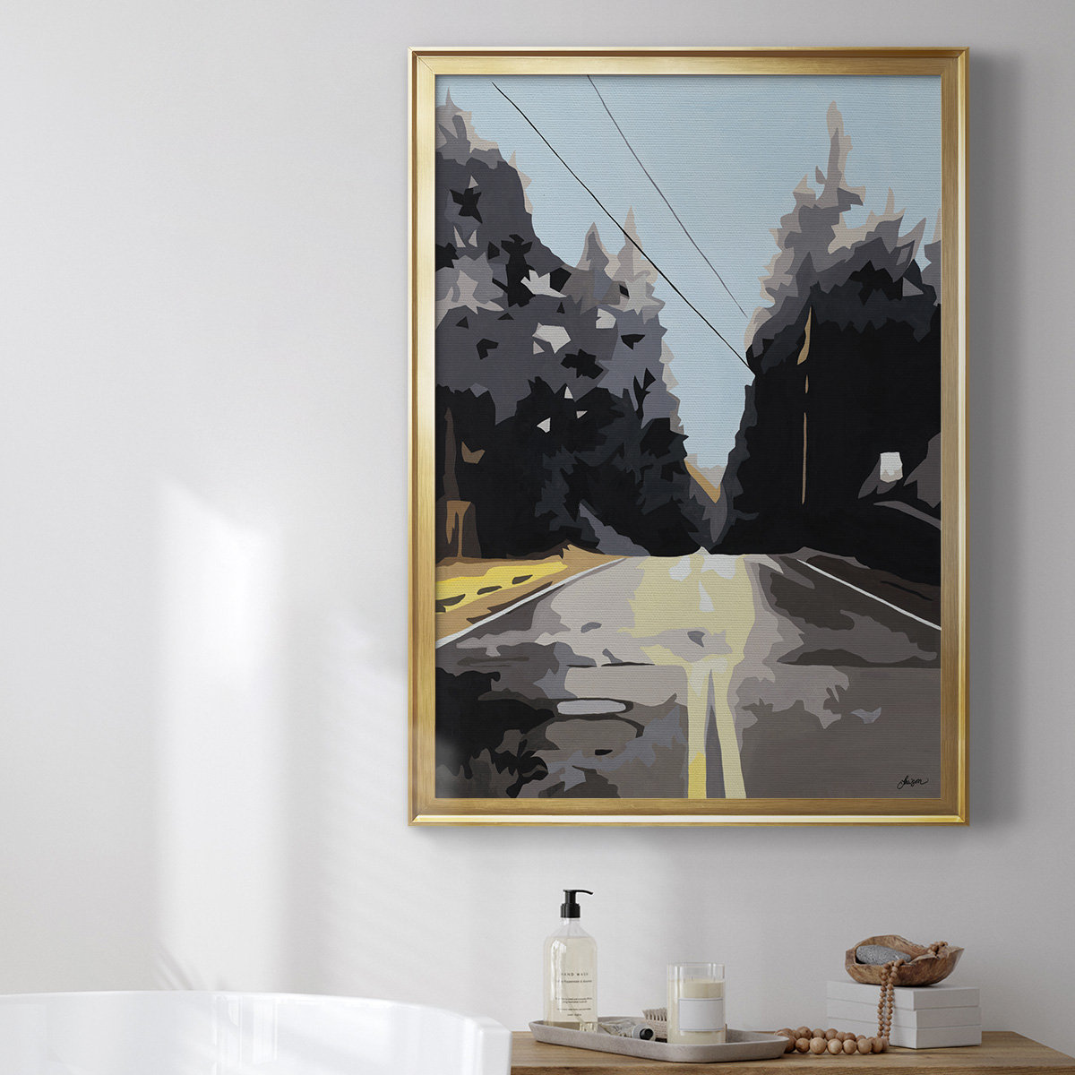 Red Barrel Studio® The Road Less Traveled by - Graphic Art on | Wayfair