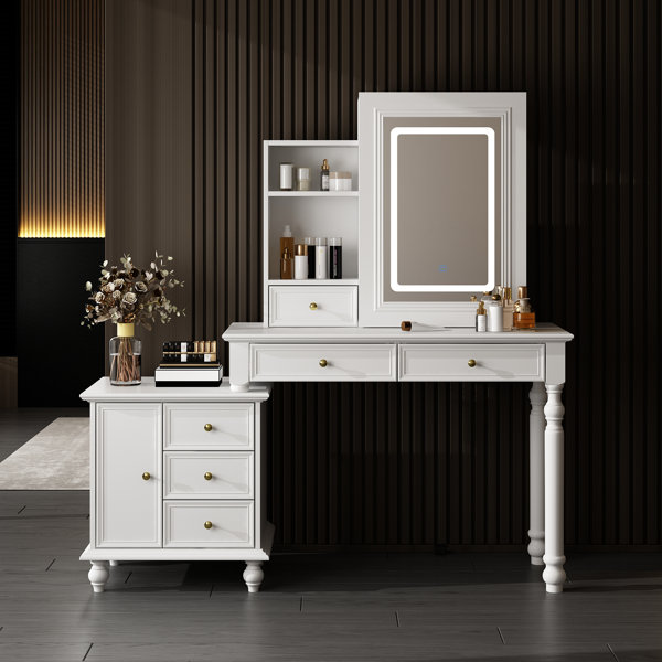 Ophelia & Co. Dressing Table with Mirror | Wayfair.co.uk