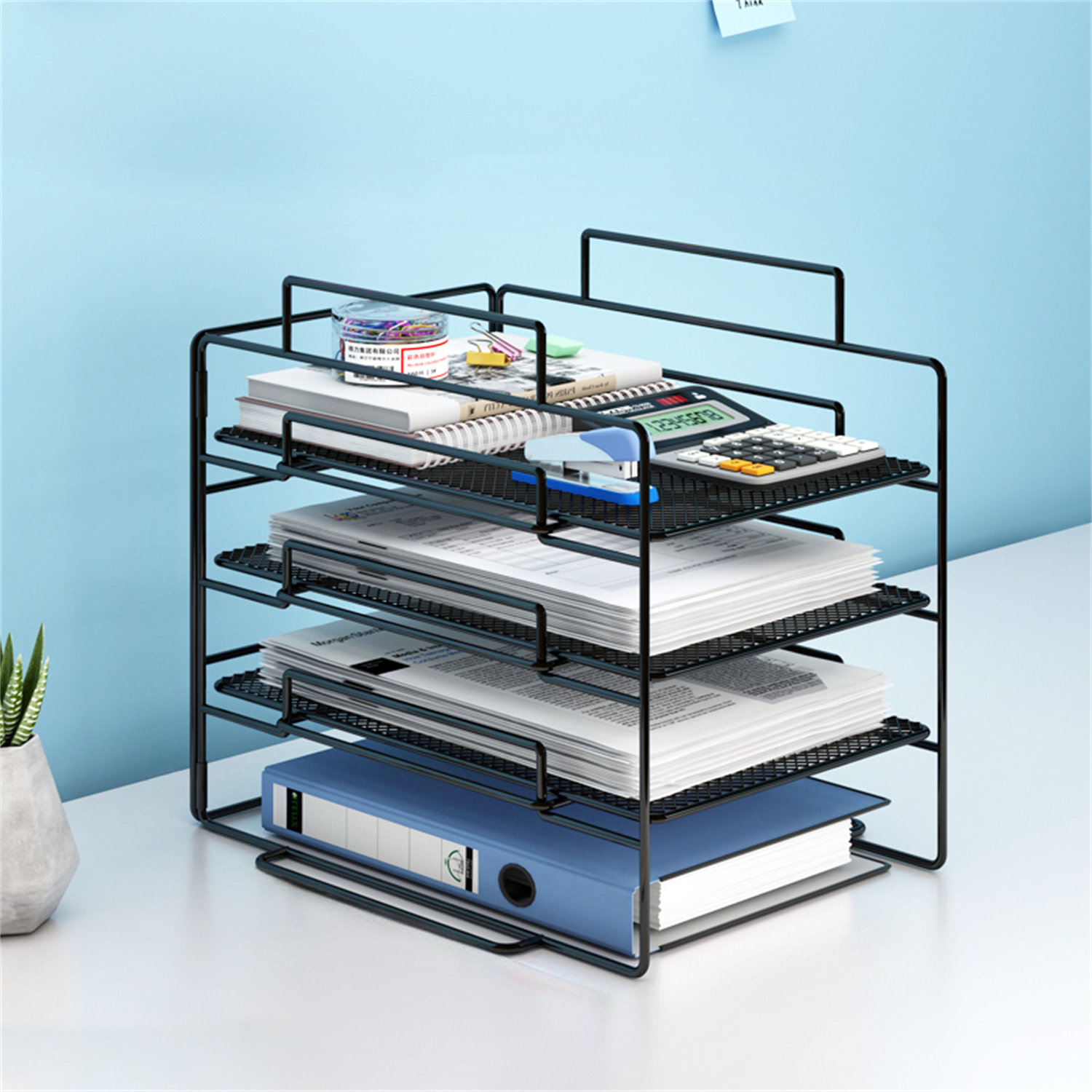 Wildon Home® Diedri Metal Stackable Desk Organizer | Wayfair
