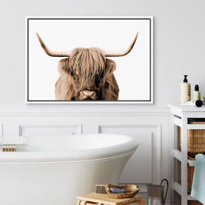 Union Rustic A Highland Cow - Picture Frame Graphic Art Print on Paper ...