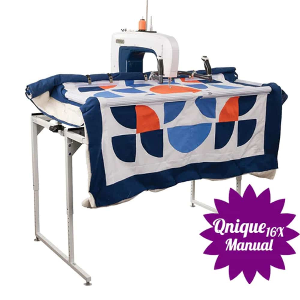 Q'nique Grace Q'nique 16X 16" Manual Long Arm Quilting Machine w/ Q ...