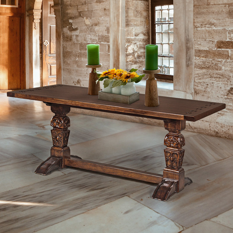 Design Toscano English Gothic 71'' Dining Table | Wayfair