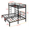 Trule Triple Twin Bunk Bed, Can Be Separated Into 3 Twin Beds - Wayfair ...