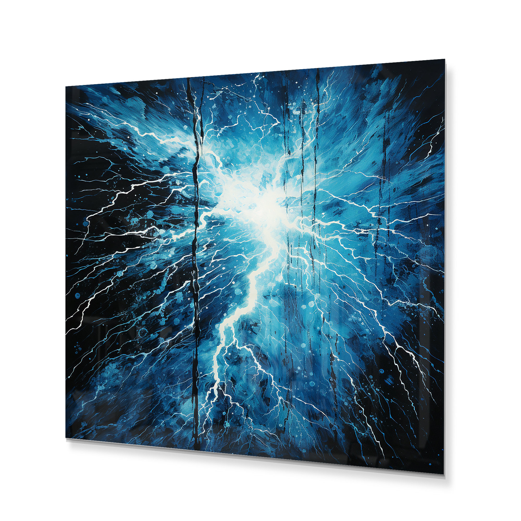 Brayden Studio® Lightning Electric Symphony Pointillism II - Landscapes ...