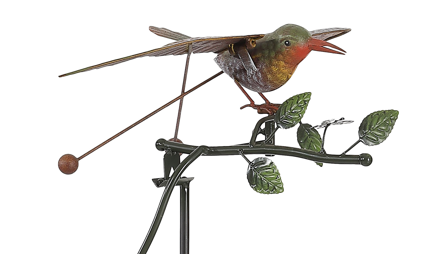 Arlmont & Co. Metal Hummingbird Rustic Wing Flapping Kinetic Balancer ...