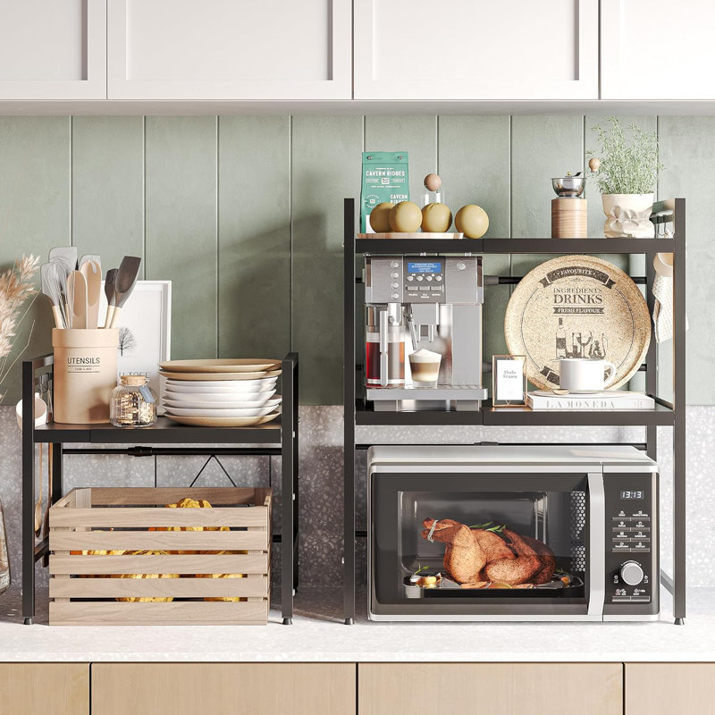 Prep & Savour 2 Tier Metal Kitchen Countertop Organizer Shelves | Wayfair