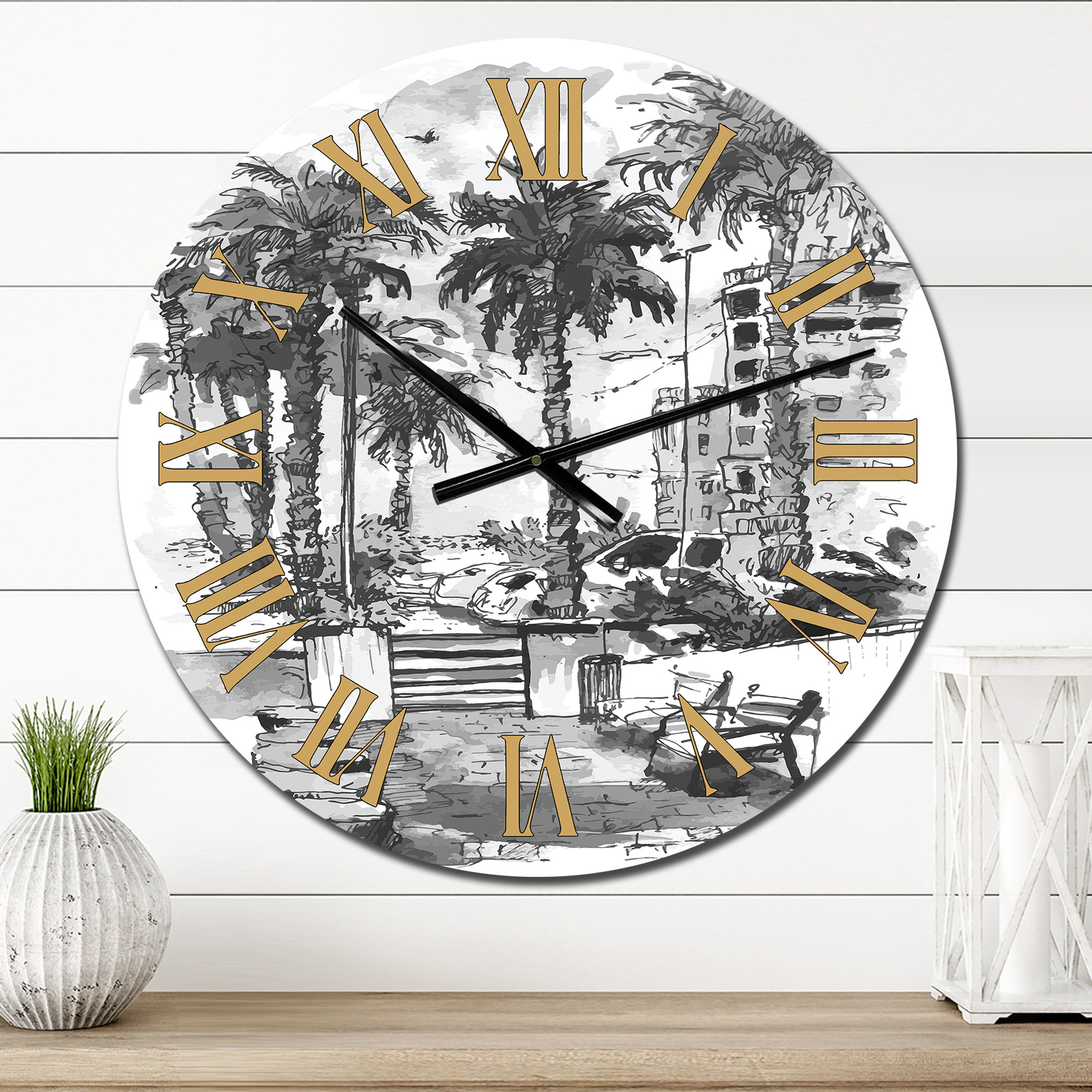 East Urban Home Streets And Buildings Of Miami City In Florida ...