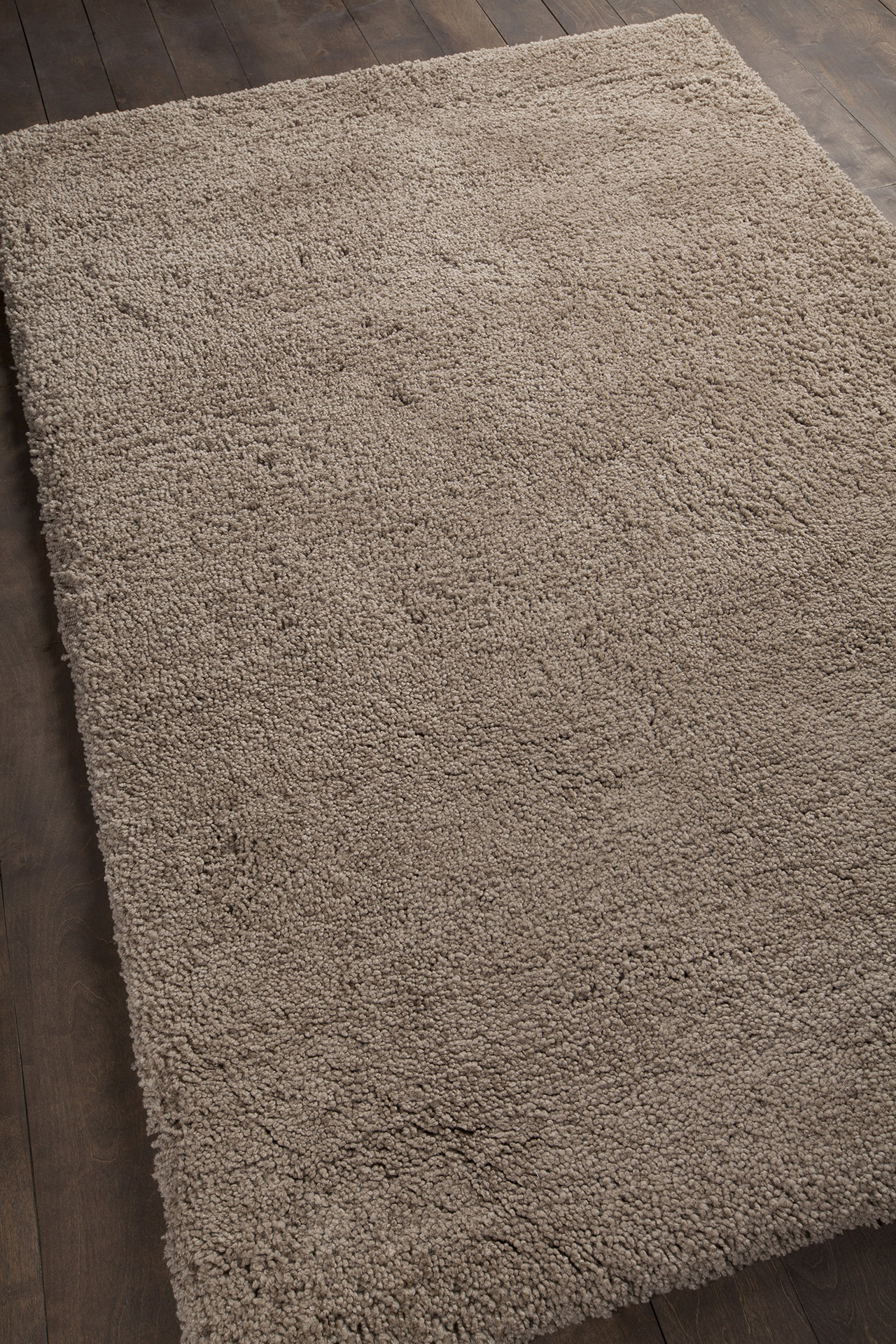 Chandra Rugs Bella Handwoven Contemporary Shag Rug in Taupe | Wayfair