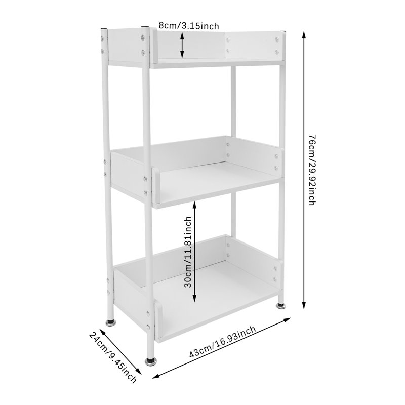 Ebern Designs 3-Tier Shelf Bookcase | Wayfair