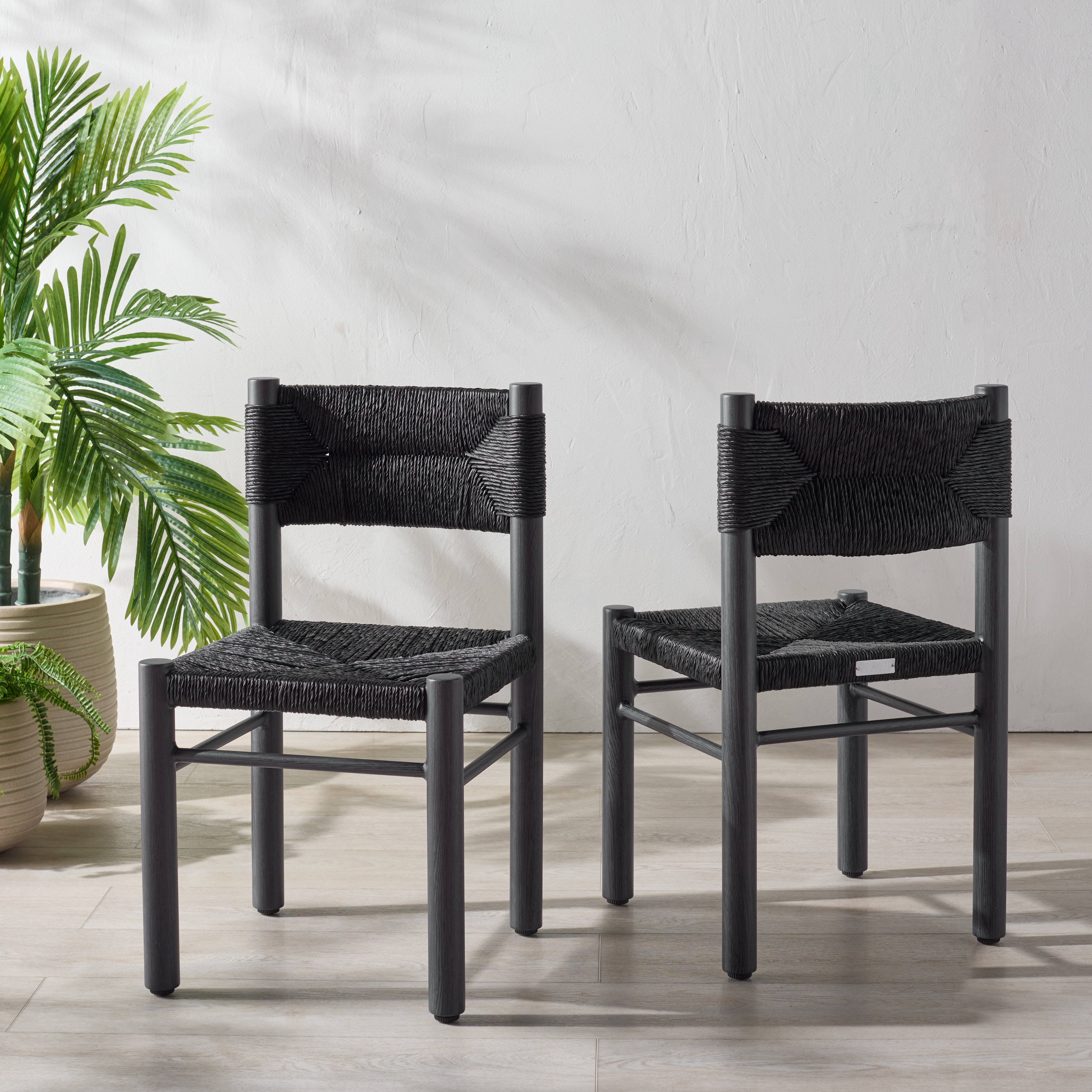 Joss & Main Indie Rattan Weaving Outdoor Dining Chair - Wayfair Canada