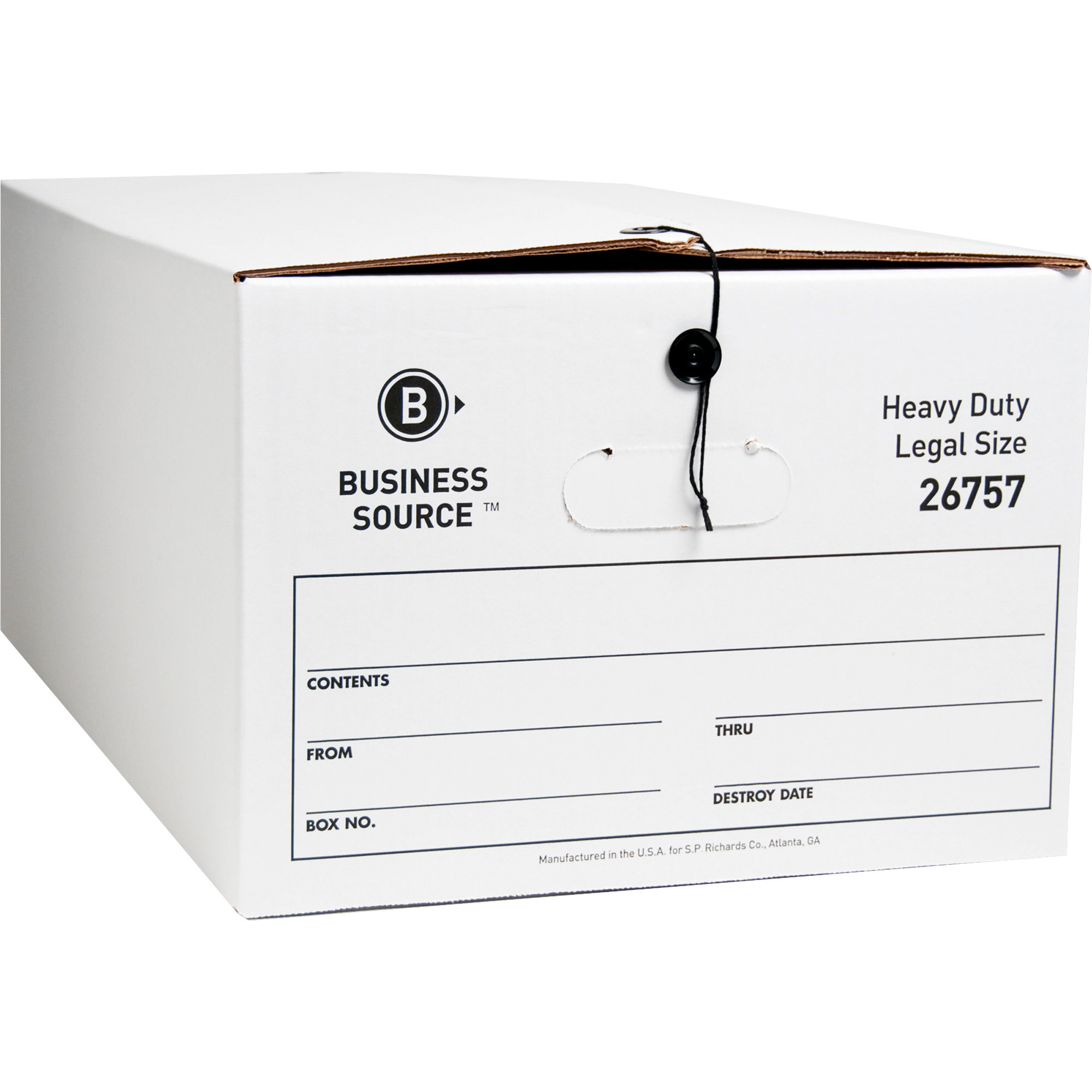 Business Source Storage Box, Legal, White, 12-Pack | Wayfair
