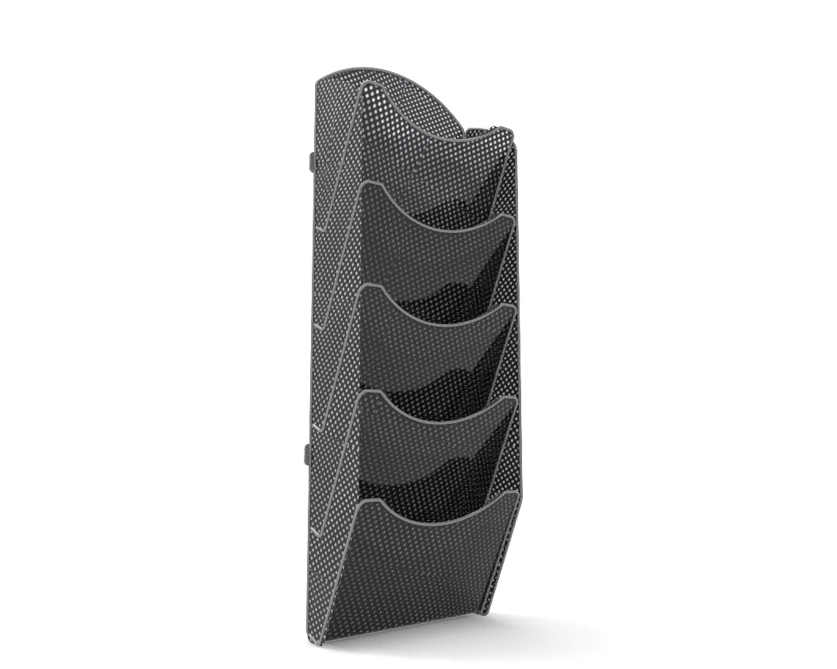 FixtureDisplays 5 Tier Wall Mount File Holder Black Literature Rack, 9. ...