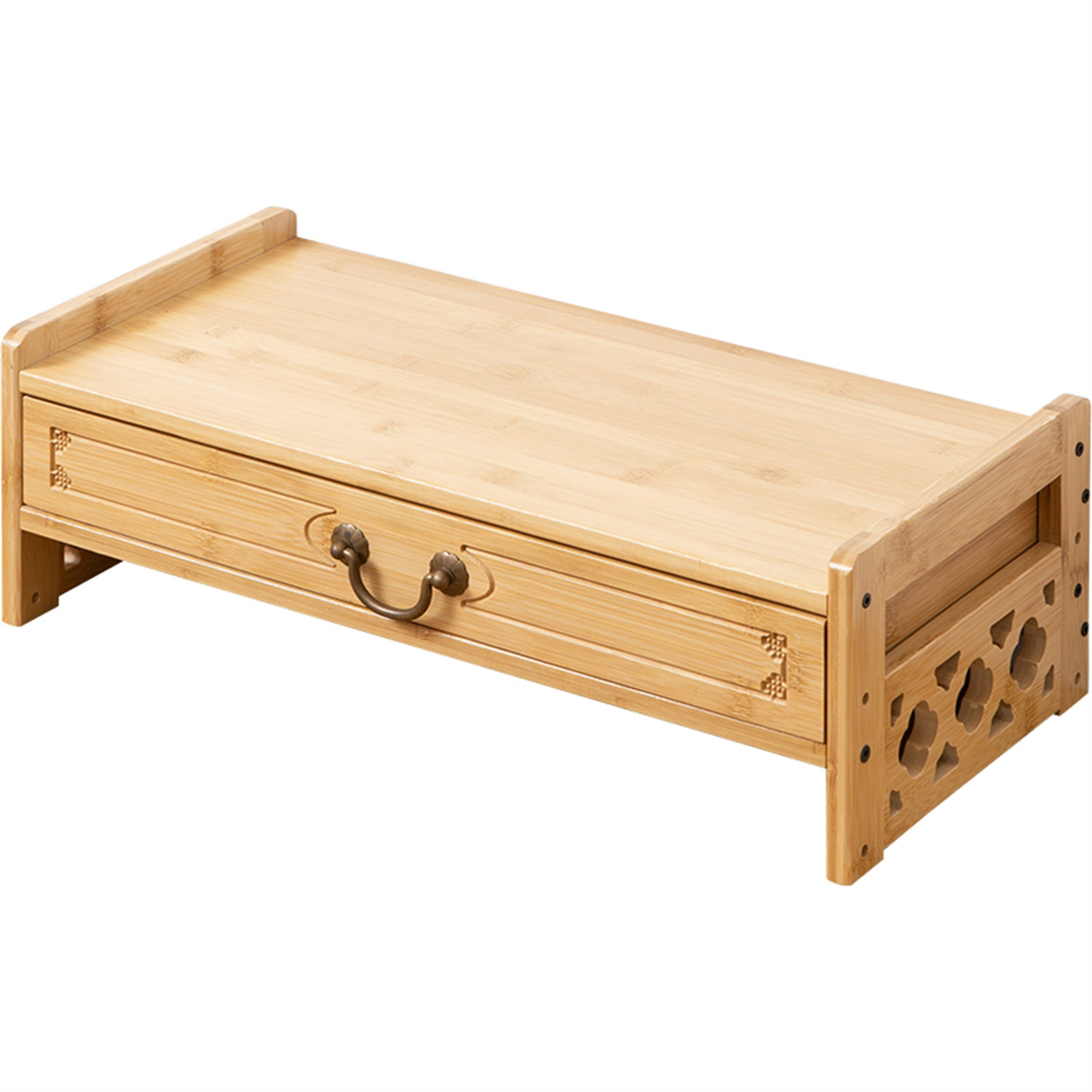 Wildon Home® Smoothedge Bamboo Desktop Computer Monitor Riser With ...