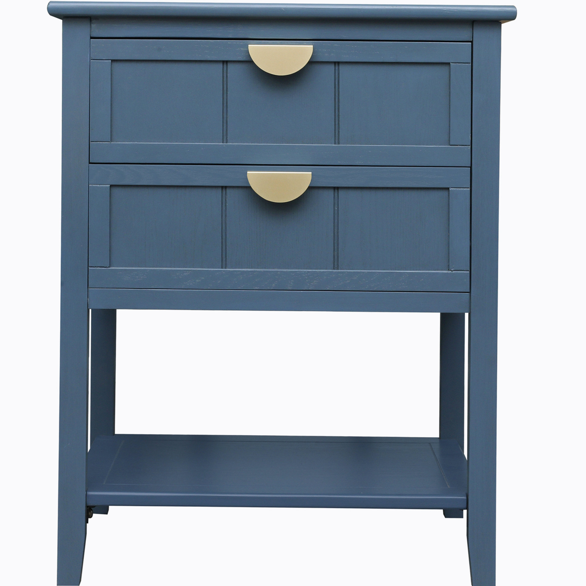 Red Barrel Studio® 2 Drawer Side Table,american Style, End Table ...