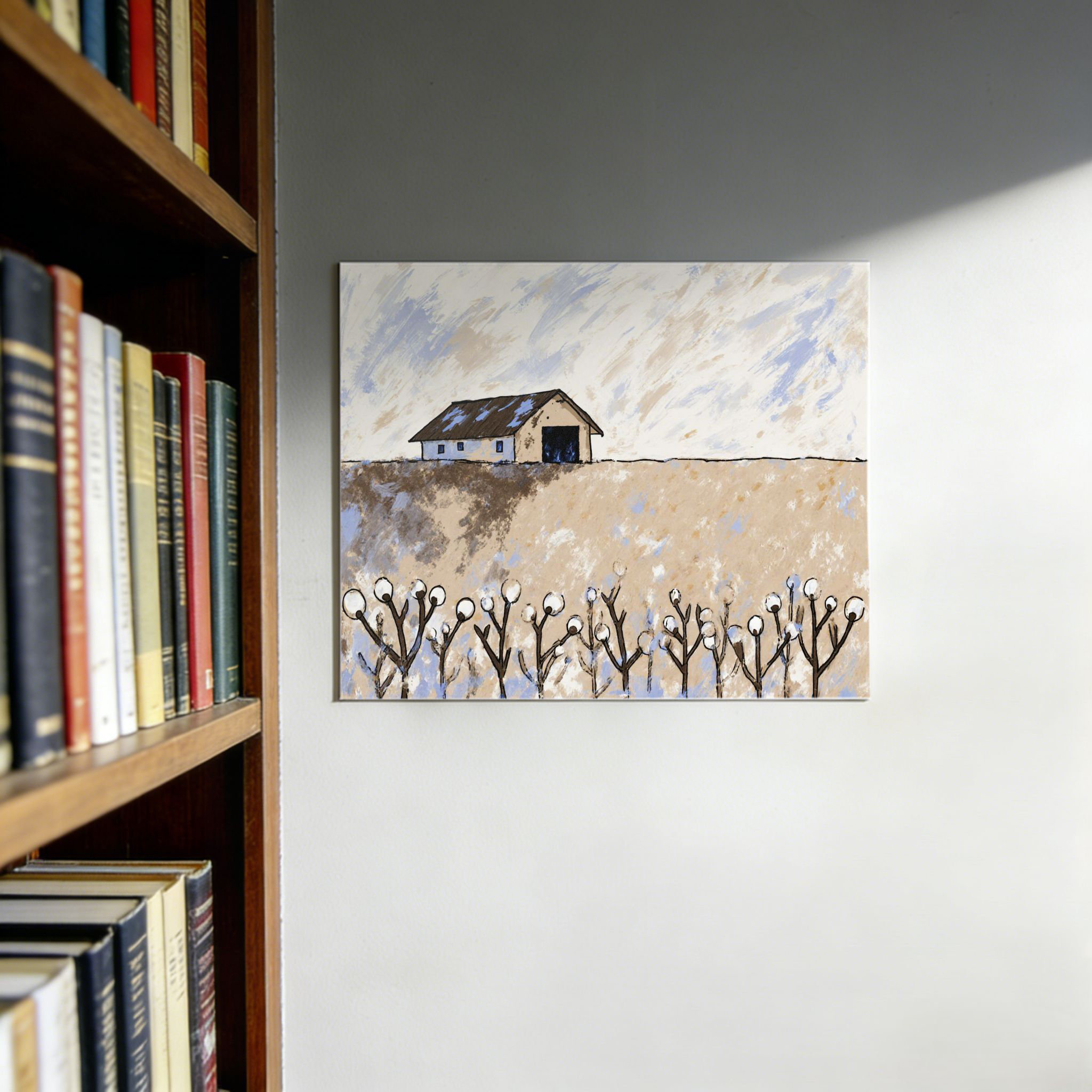August Grove® Rustic Countryside Barn, Unframed Wall Art, 24 X 32 | Wayfair