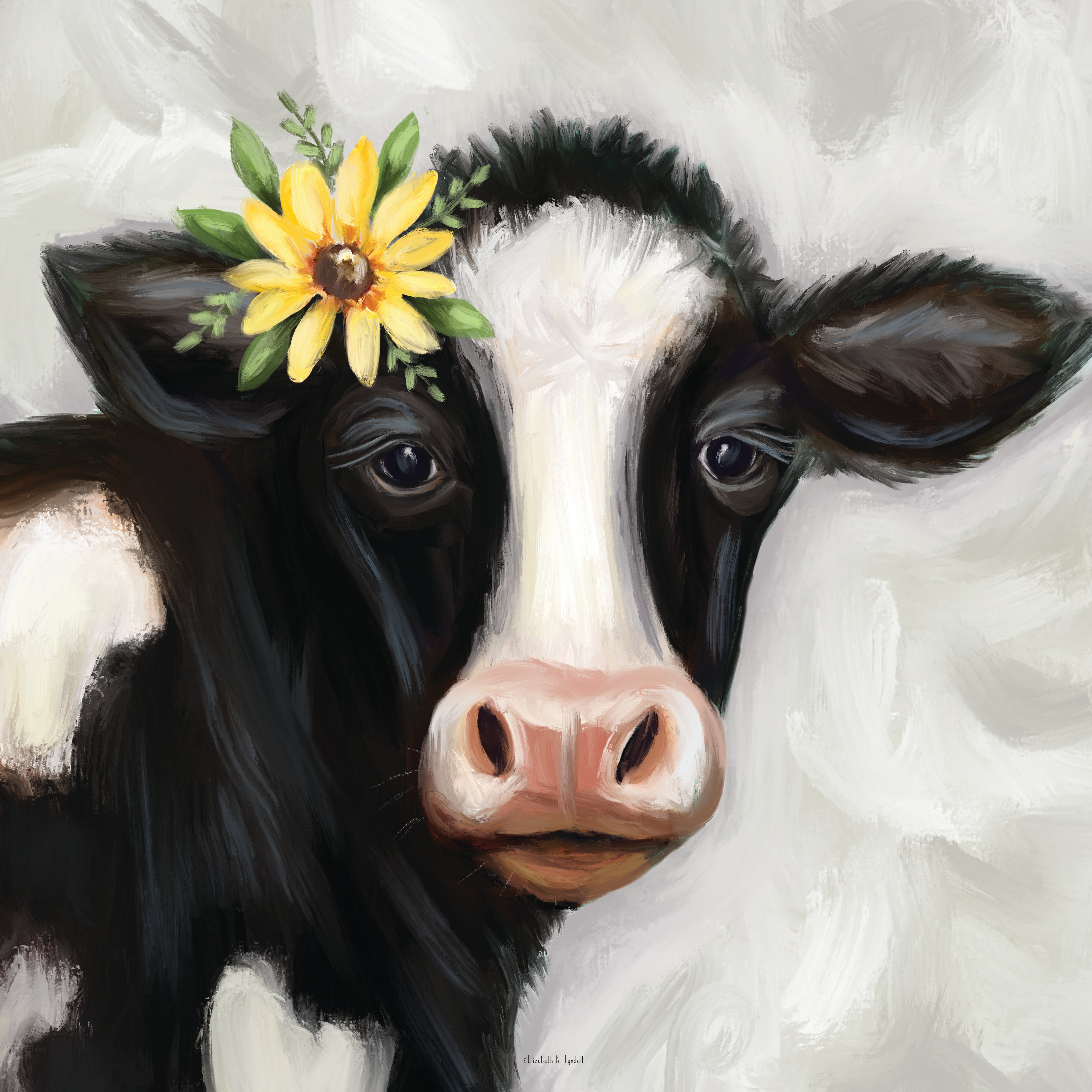Gracie Oaks Daisy Cow by Elizabeth Tyndall | Wayfair