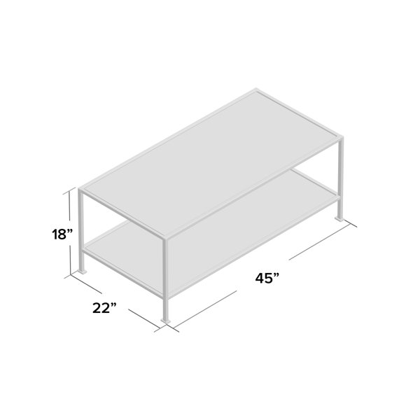 Worlds Away Coffee Table with Storage & Reviews | Wayfair
