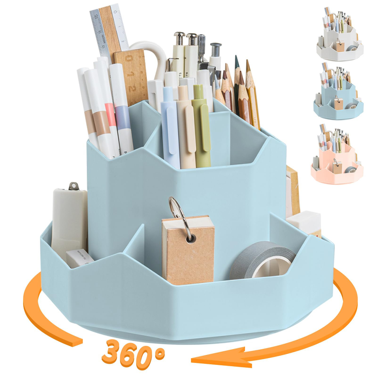 Latitude Run® 9 Slots 360 Degree Rotating Desk Organizers | Wayfair