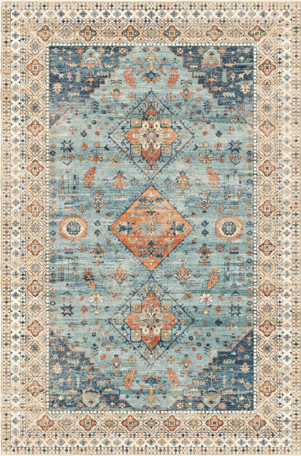 Bungalow Rose Washable Rugs Boho Rug Vintage Room Rugs | Wayfair