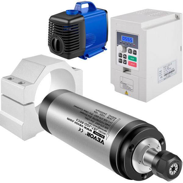 VEVOR VFD CNC Spindle Motor Kits 110V CNC Spindle Motor Kits 2.2KW ...