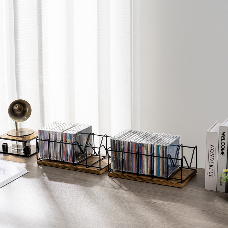 17 Stories 2 Piece CD Storage Disc Media Case Organizer & Reviews | Wayfair