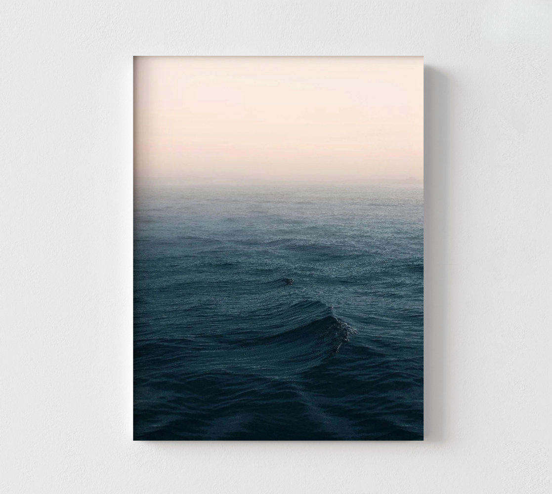 WeFrameArt Calming Ocean Prints, Framed Ocean Prints, Dark Ocean ...