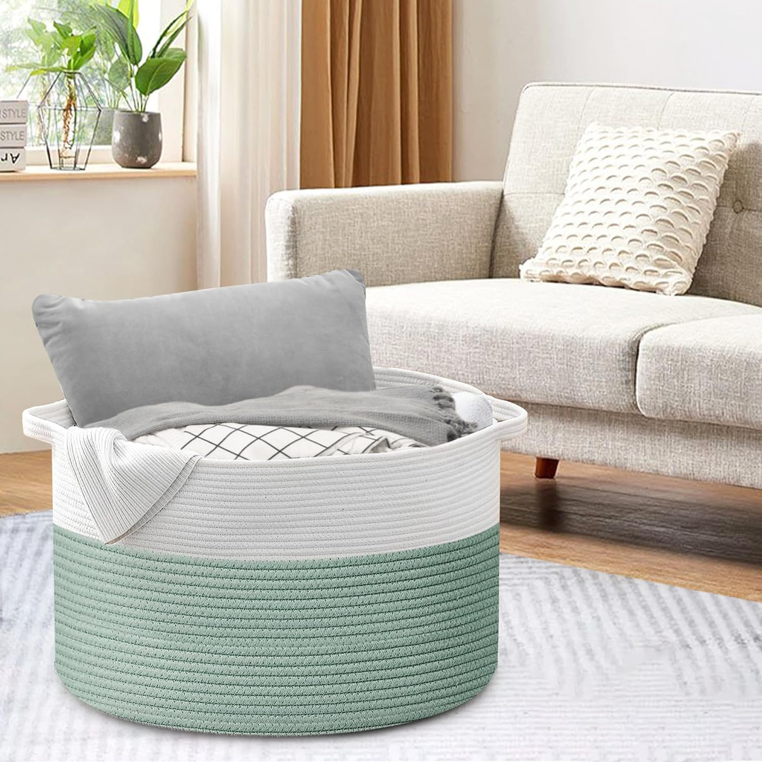 Latitude Run® Rope Storage Bin Set | Wayfair