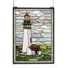 Breakwater Bay Northpoint Yaquina Head Lighthouse Stained Glass Window ...